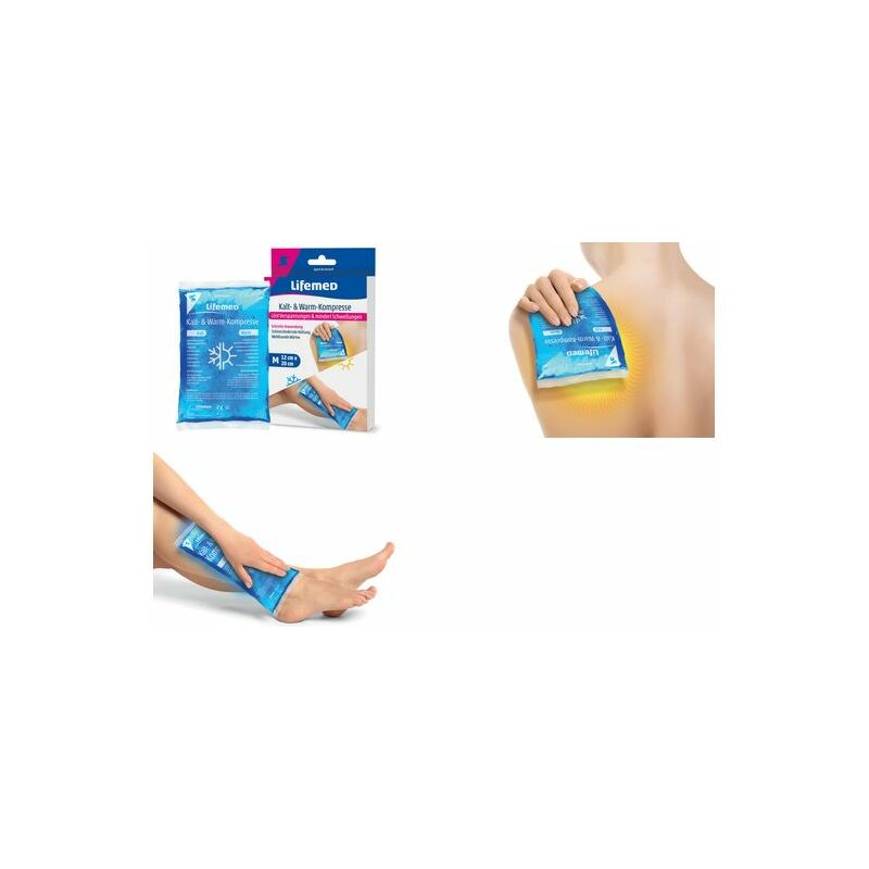 Lifemed Compresse chaud/froid, 290 x 120 mm, bleu – Fournitures-business.fr