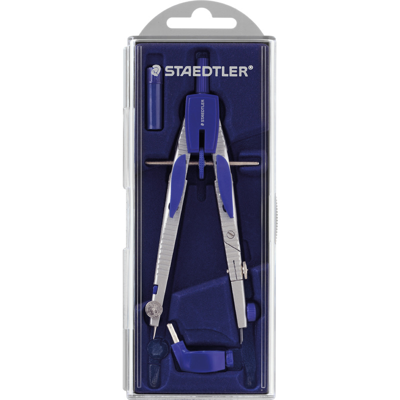 STAEDTLER Compas à réglage rapide 553 01, bouton mécanique