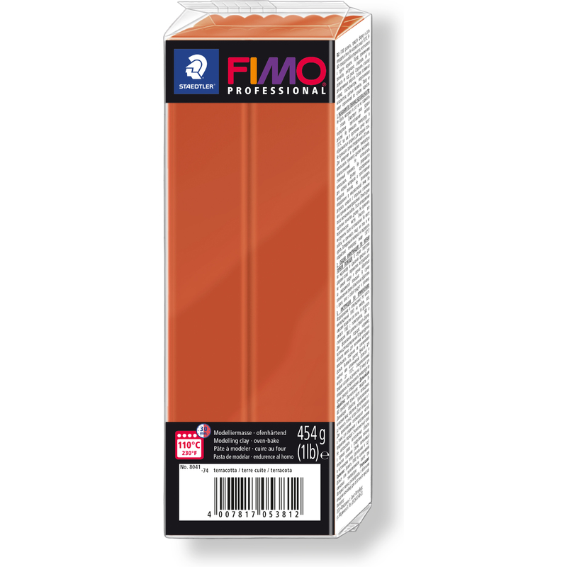 FIMO PROFESSIONAL Pâte à modeler, 454 g, terre cuite