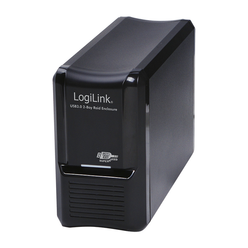 LogiLink Boîtier externe RAID, pour 2 disques durs 3,5" SATA