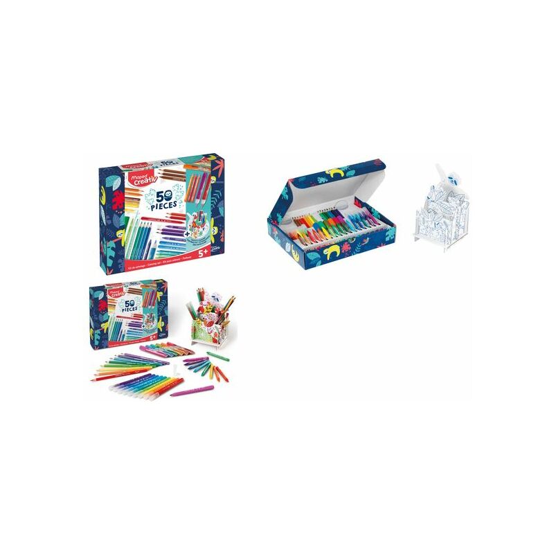 Maped Creativ Kit de coloriage COLOURING KIT, 50 pièces