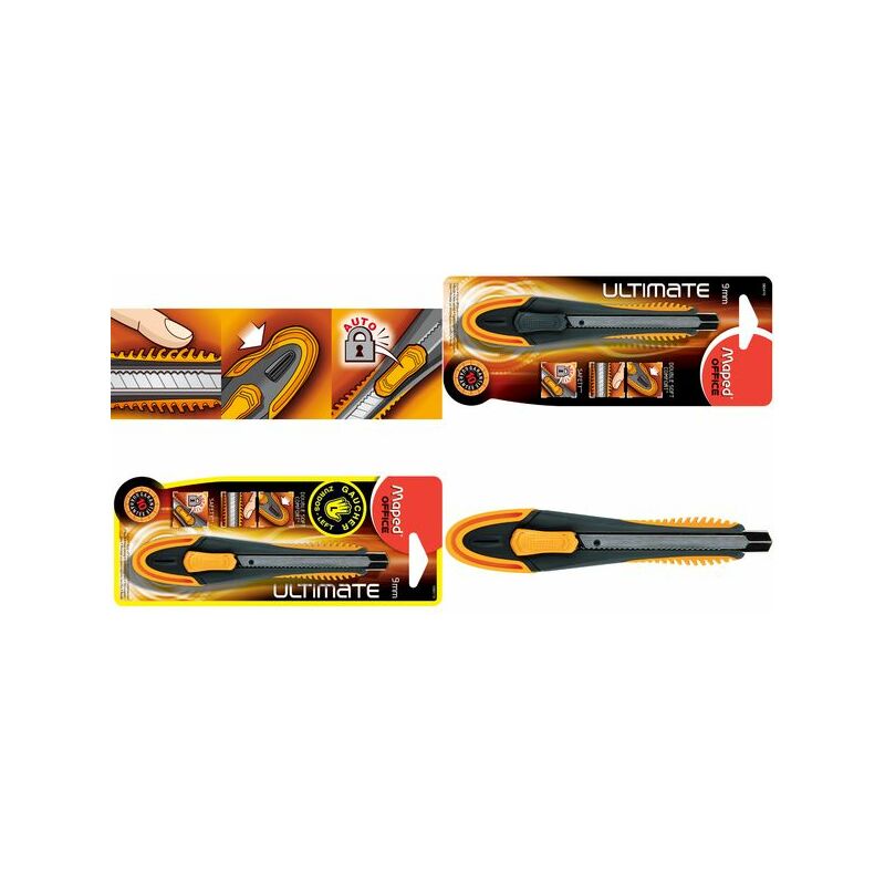Maped Cutter Ultimate, lame: 18 mm, pour droitiers