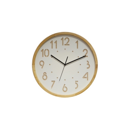 CEP Orium Horloge murale à quartz à cadran bois "OSLO"