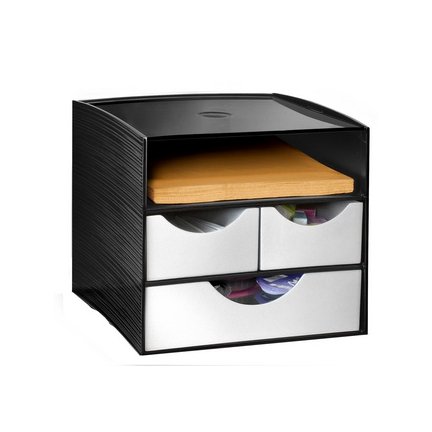 CEP Module de rangement, 4 tiroirs, noir