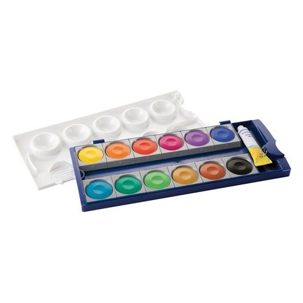 Pelikan Boîte de peinture standard d'école K24, 24 couleurs
